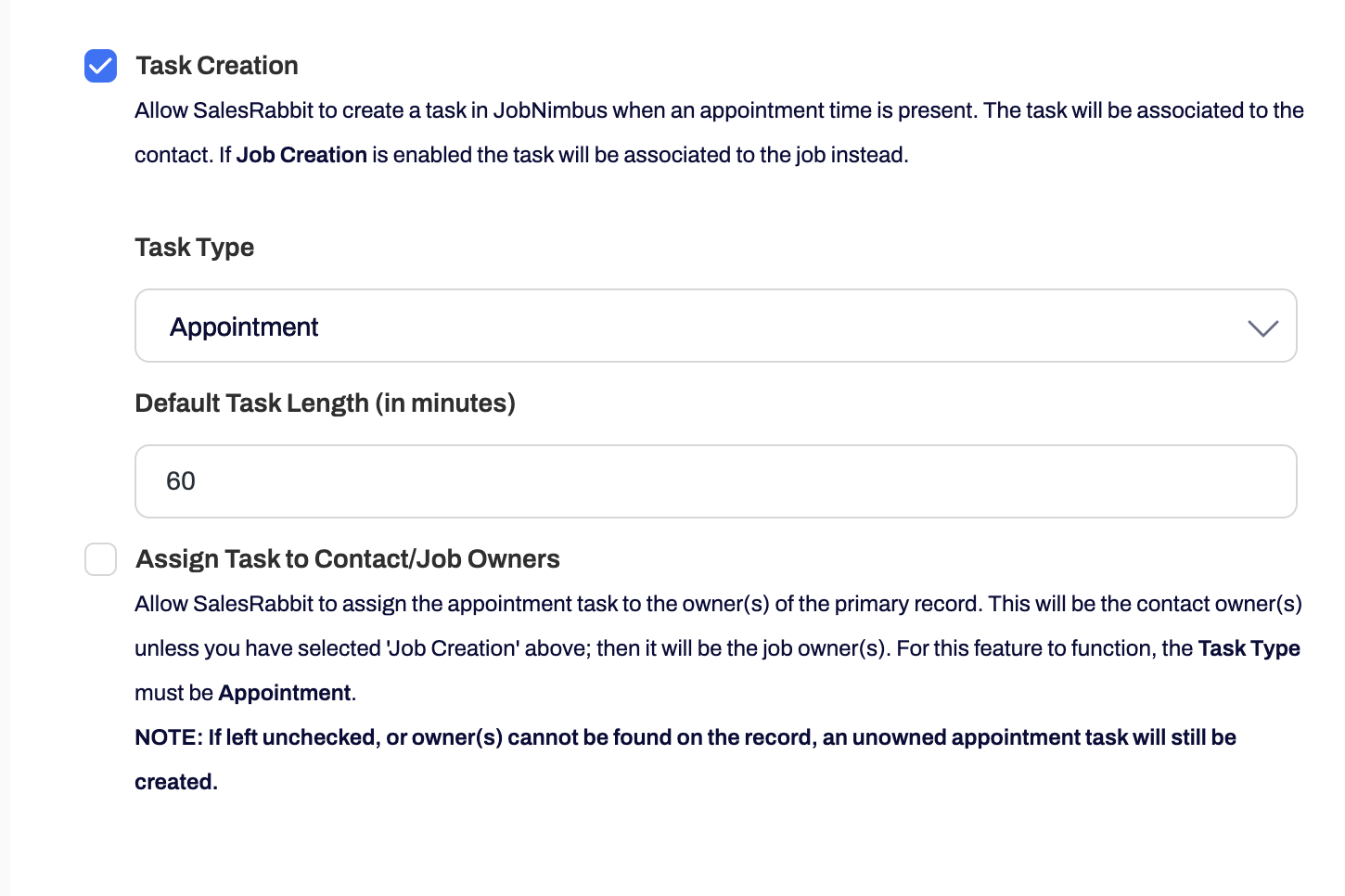 JobNimbus | Set Up – SalesRabbit Help Center