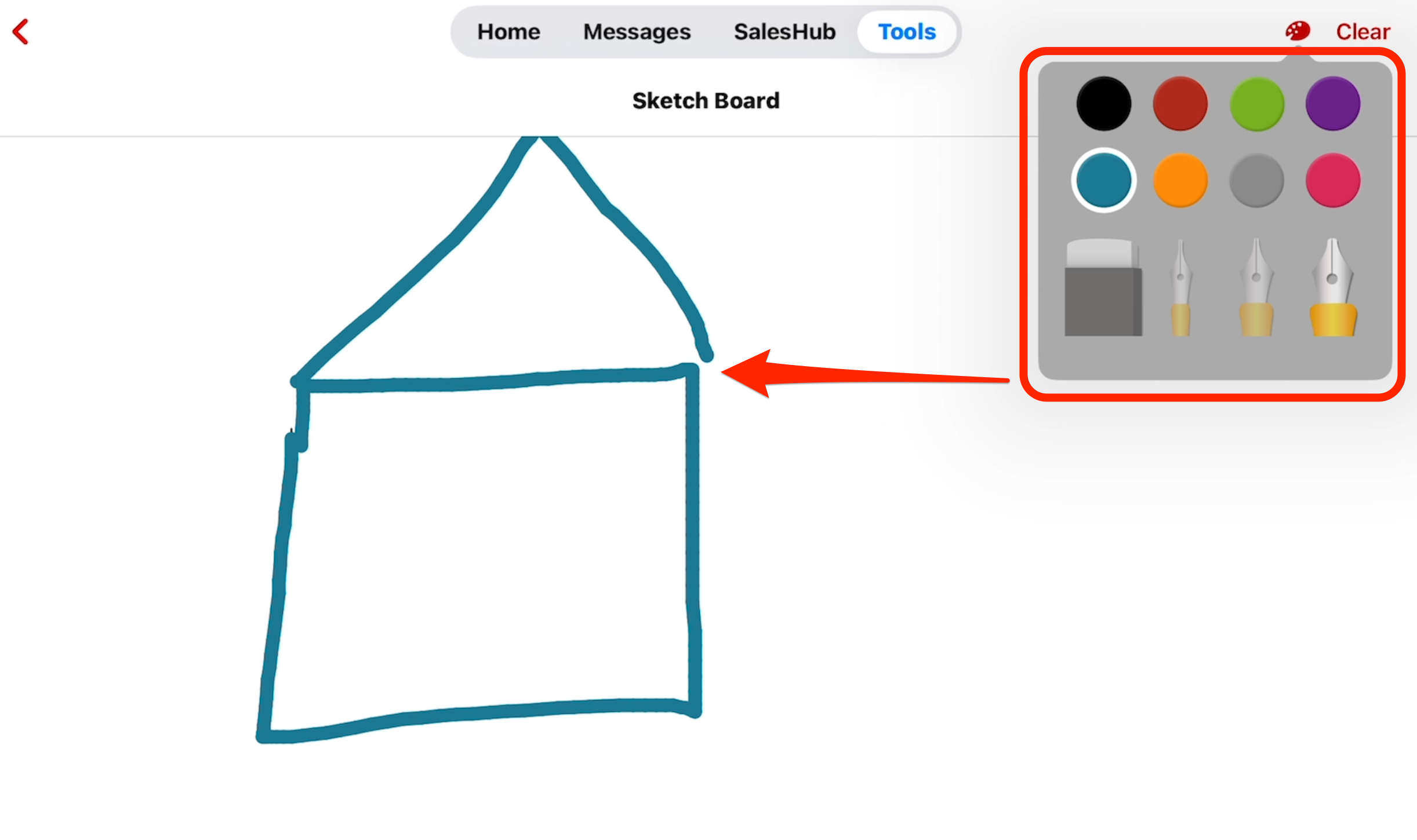Sketch Board - iOS – SalesRabbit Help Center